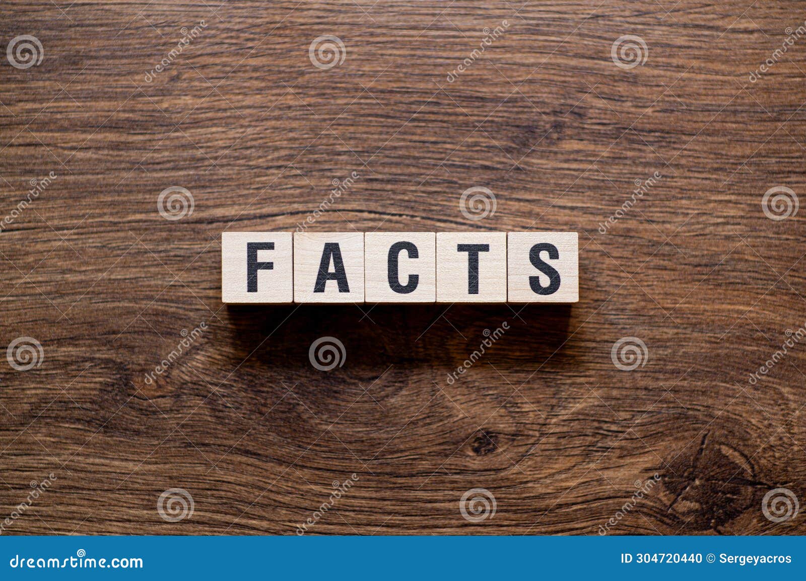 Facts - Word Concept on Building Blocks, Text Stock Photo - Image of ...