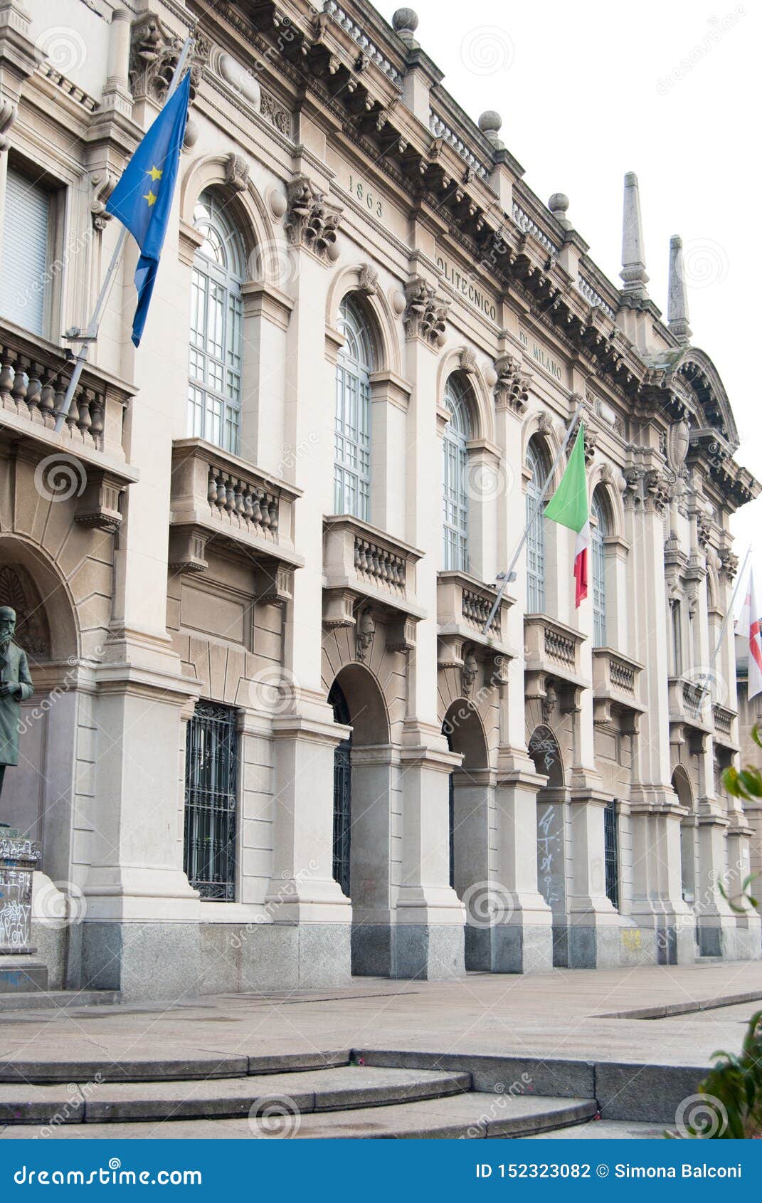 Close Up of Facade of the Building of the University of the Polytechnic ...