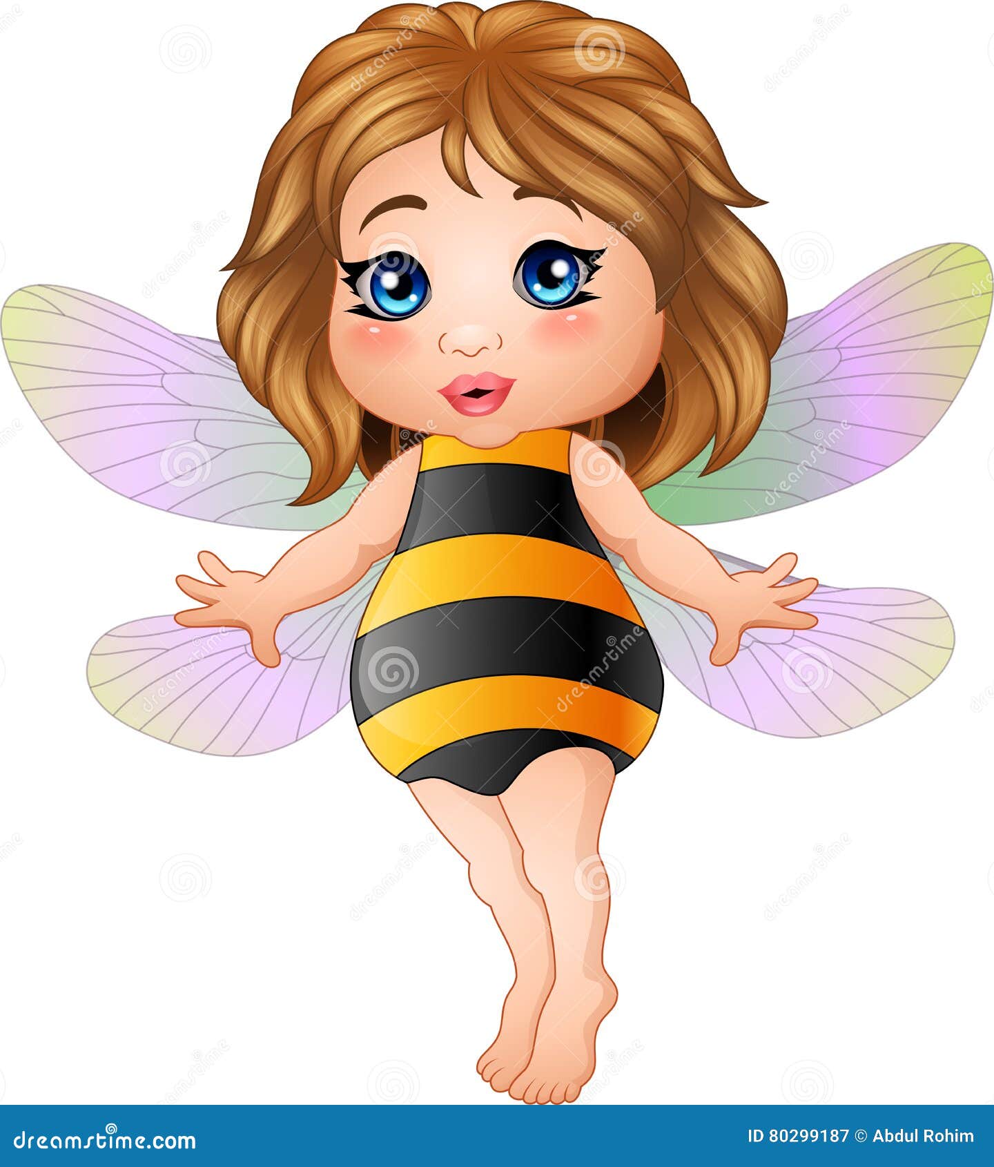 Fada Pequena Dos Desenhos Animados Ilustração do Vetor - Ilustração de ...