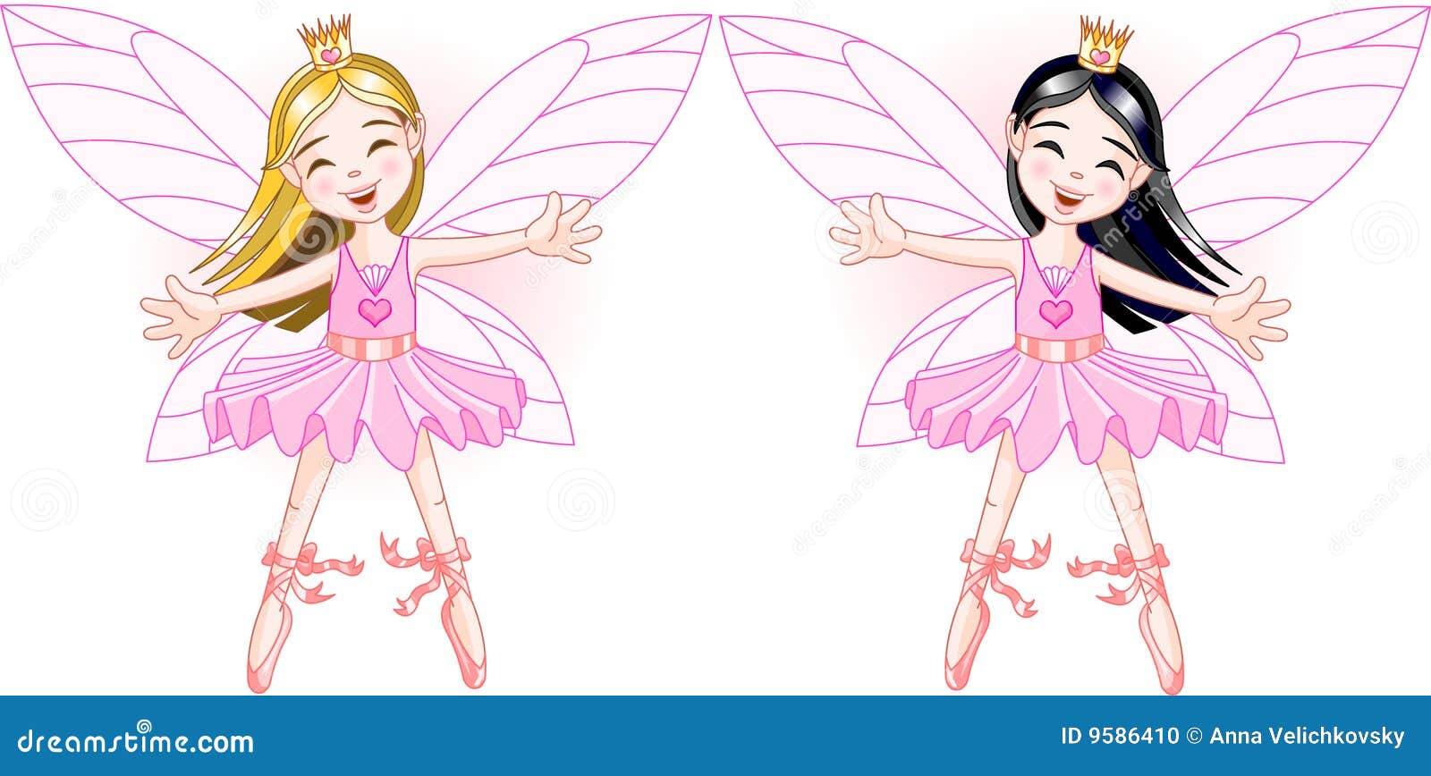 Fadas pequenas ilustração do vetor. Ilustração de divertimento - 9586410