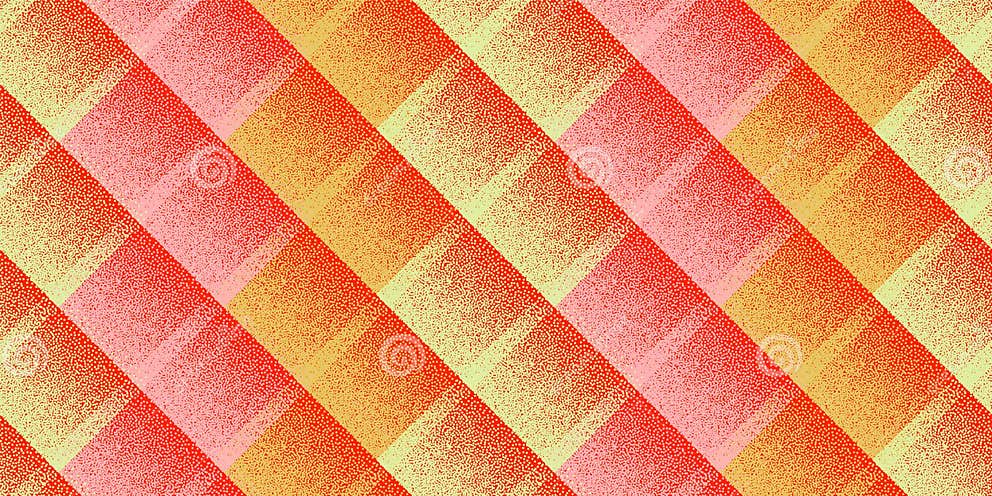 Fade Dotwork Rhombus Shapes Vector Geometric Seamless Pattern. Stock ...
