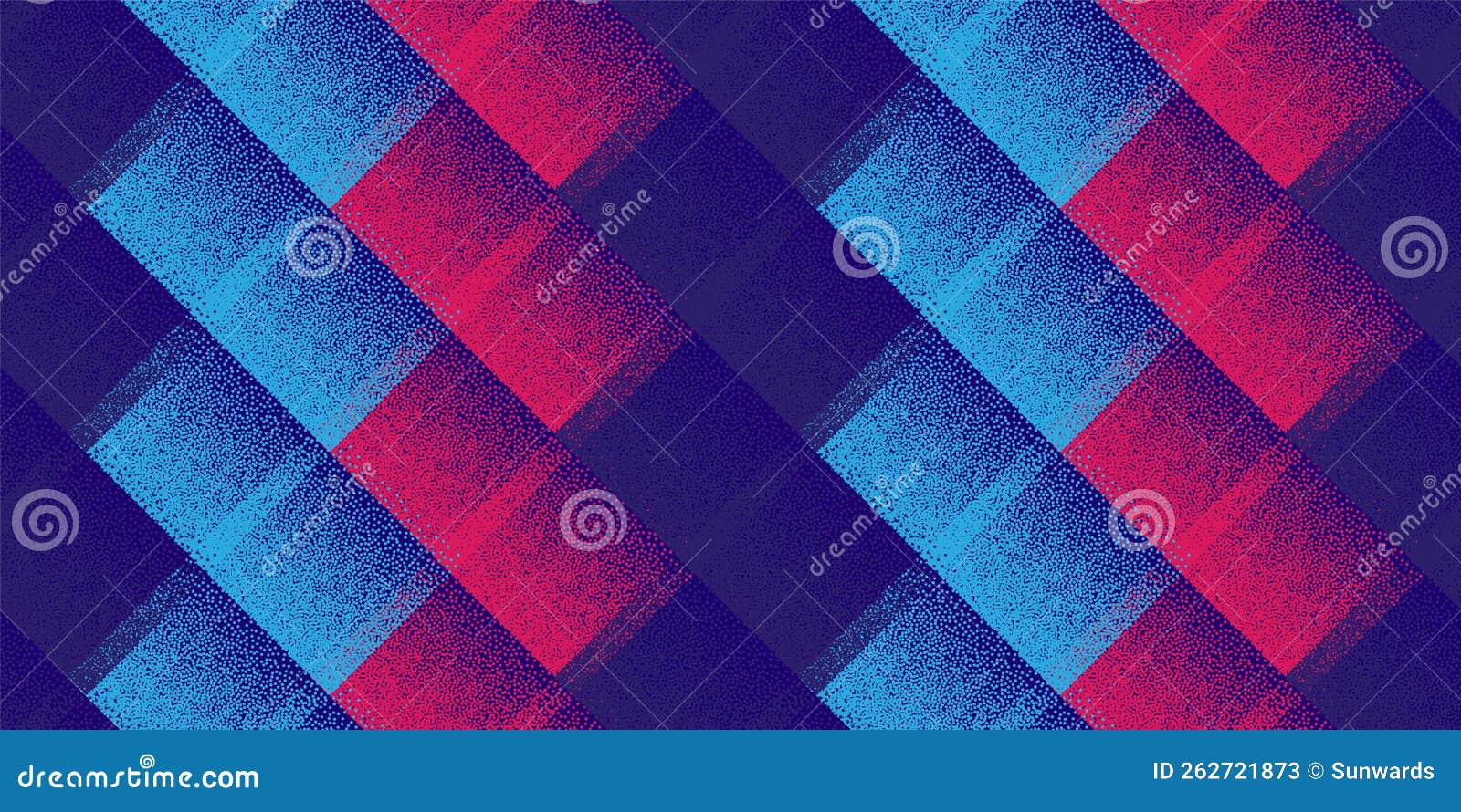 Fade Dotwork Rhombus Shapes Vector Geometric Seamless Pattern. Stock ...