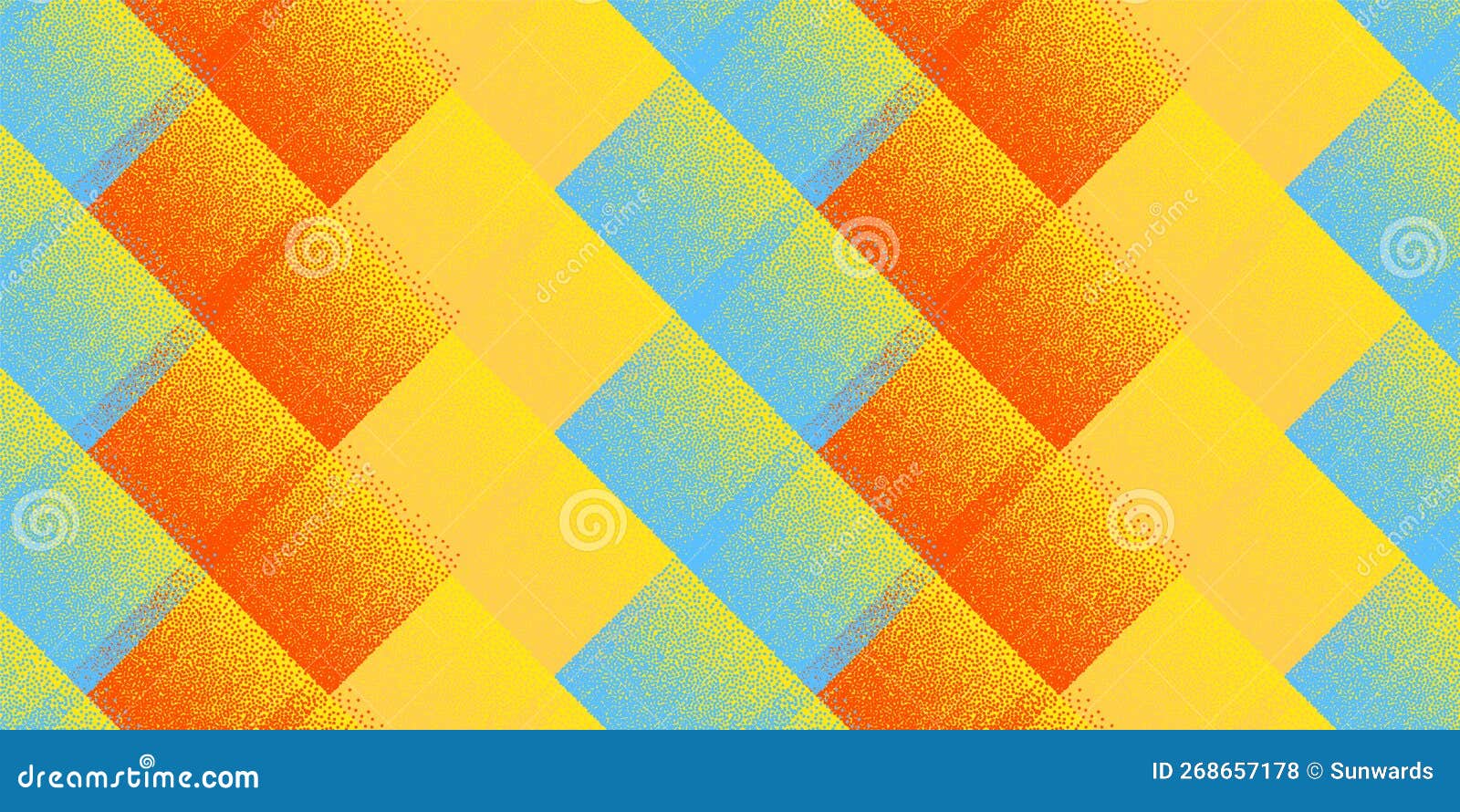 Fade Dotwork Rhombus Shapes Vector Geometric Seamless Pattern. Stock ...