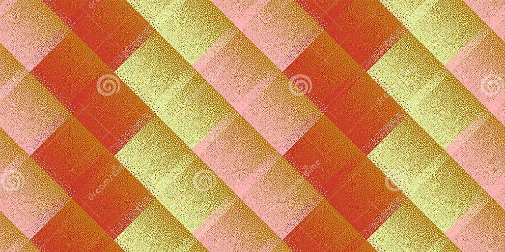 Fade Dotwork Rhombus Shapes Vector Geometric Seamless Pattern. Stock ...