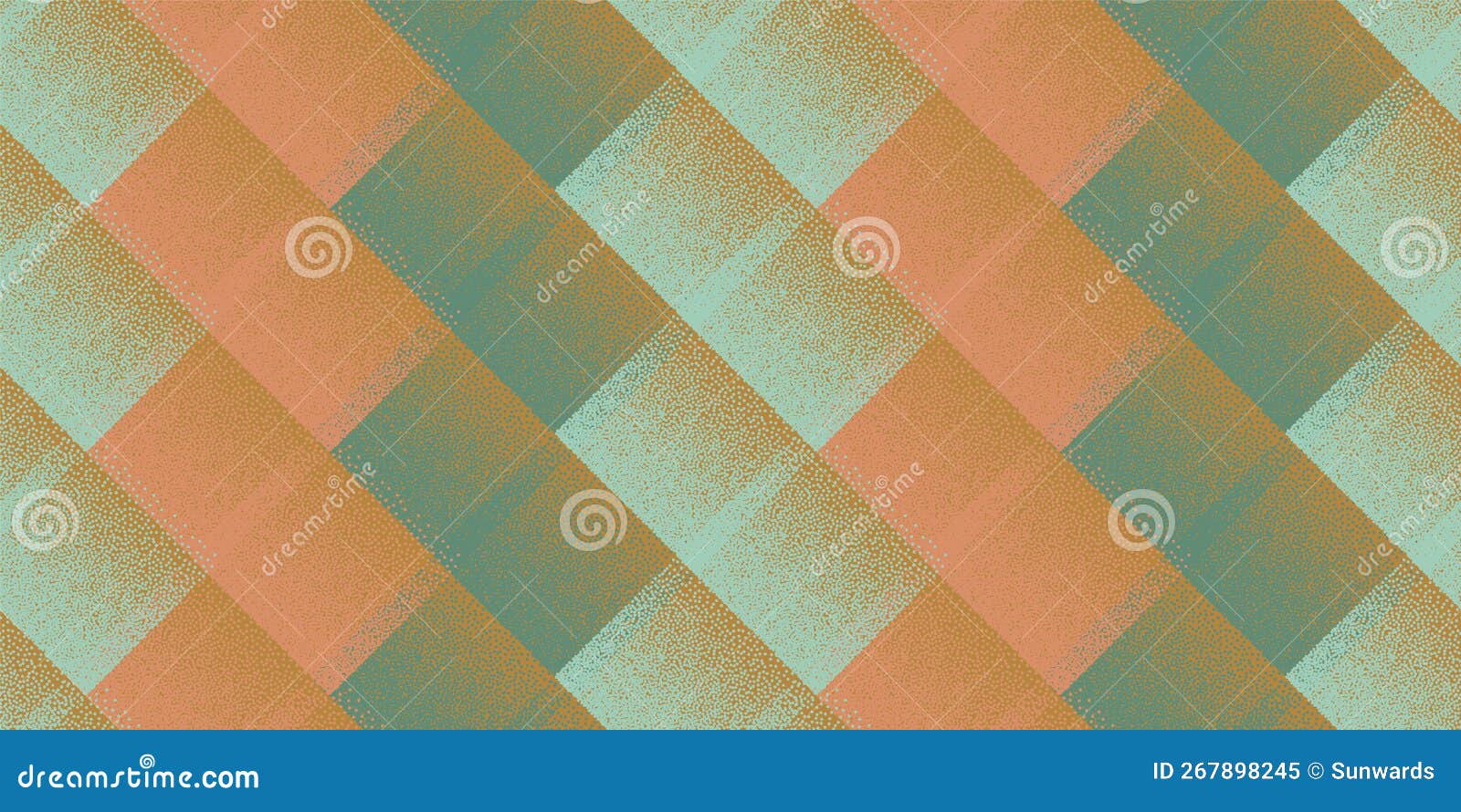 Fade Dotwork Rhombus Shapes Vector Geometric Seamless Pattern. Stock ...