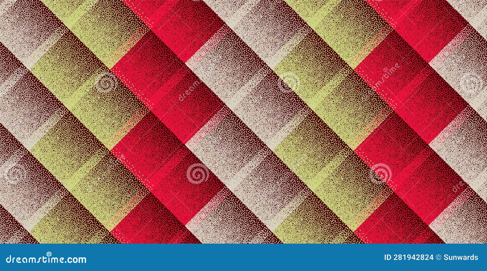 Fade Dotwork Rhombus Shapes Vector Geometric Seamless Pattern. Stock ...