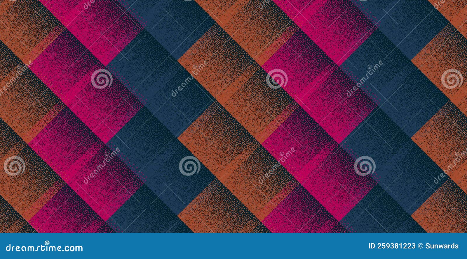 Fade Dotwork Rhombus Shapes Vector Geometric Seamless Pattern. Stock ...