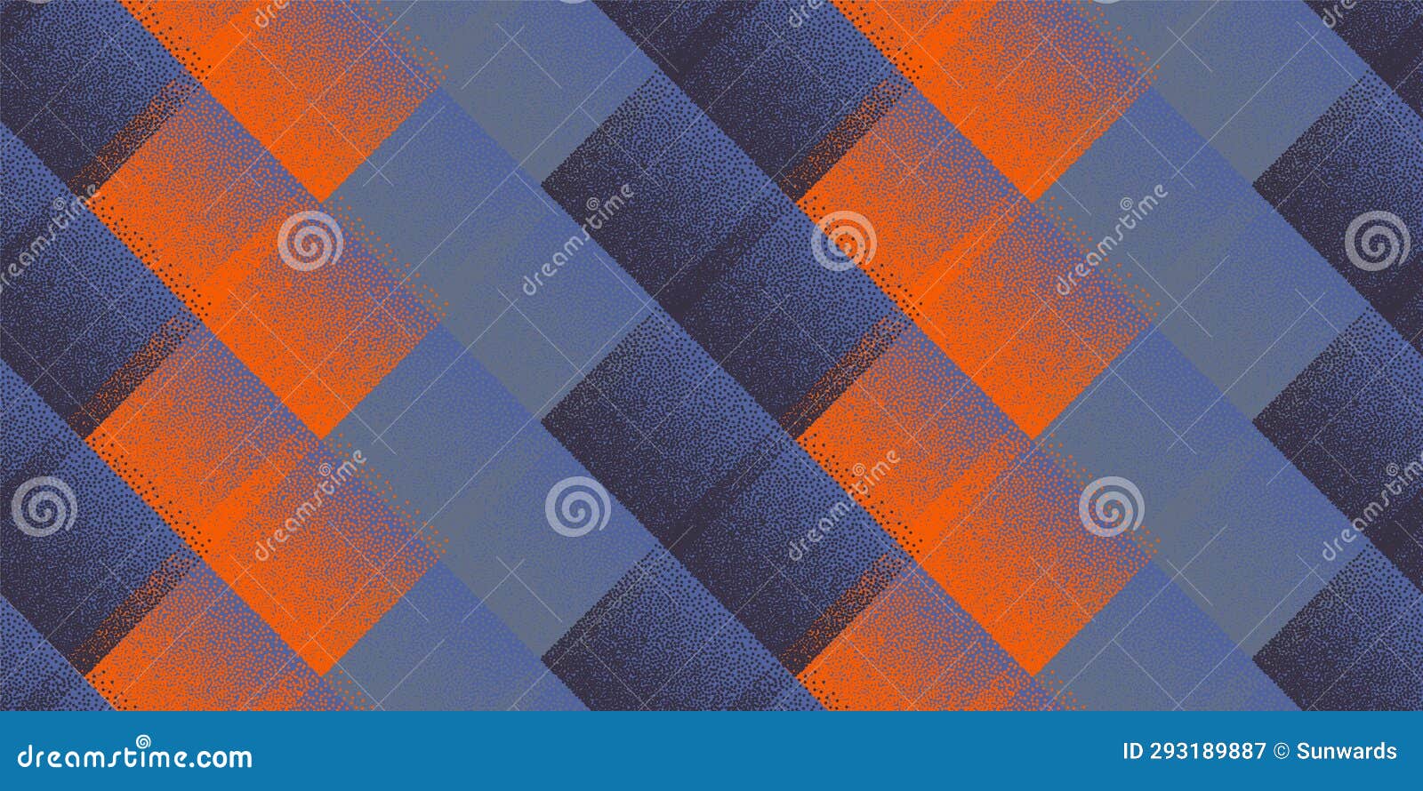 Fade Dotwork Rhombus Shapes Vector Geometric Seamless Pattern Stock ...