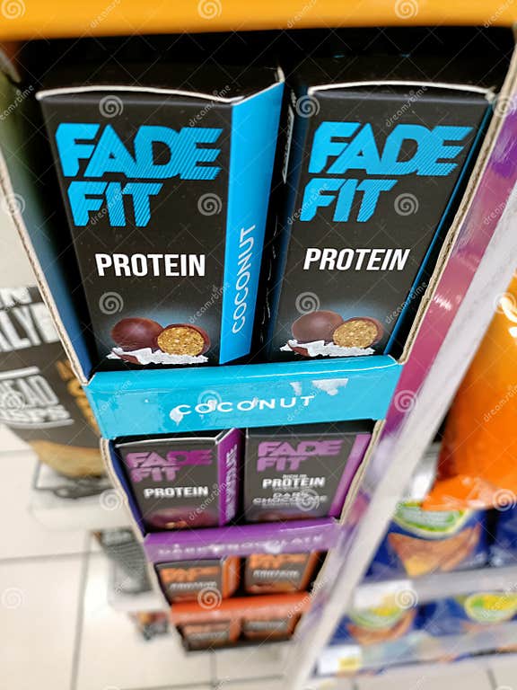 Fade fit protein bars editorial image. Image of healthy - 266716860