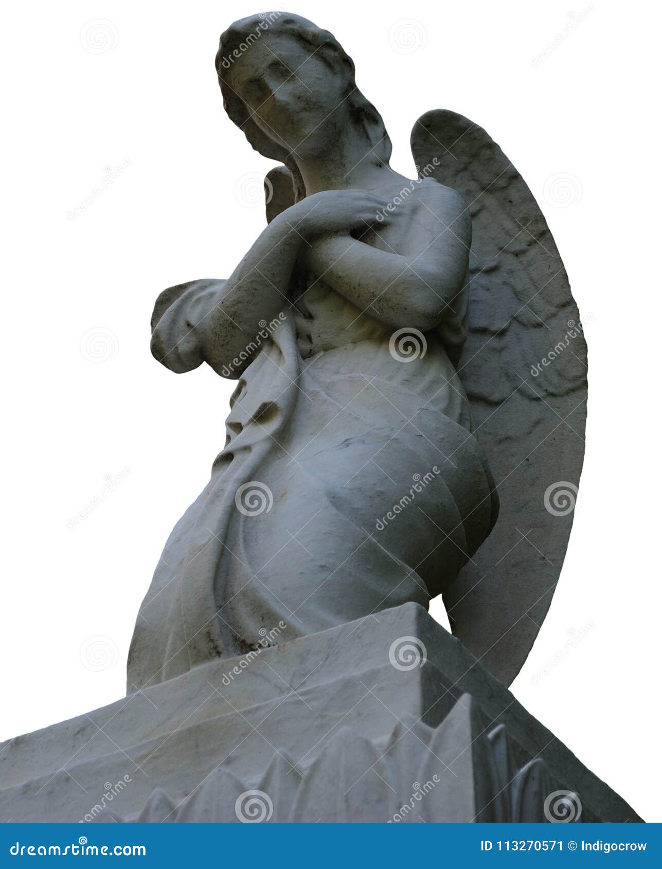Faded Angel stock image. Image of heaven, statues, mourning - 113270571