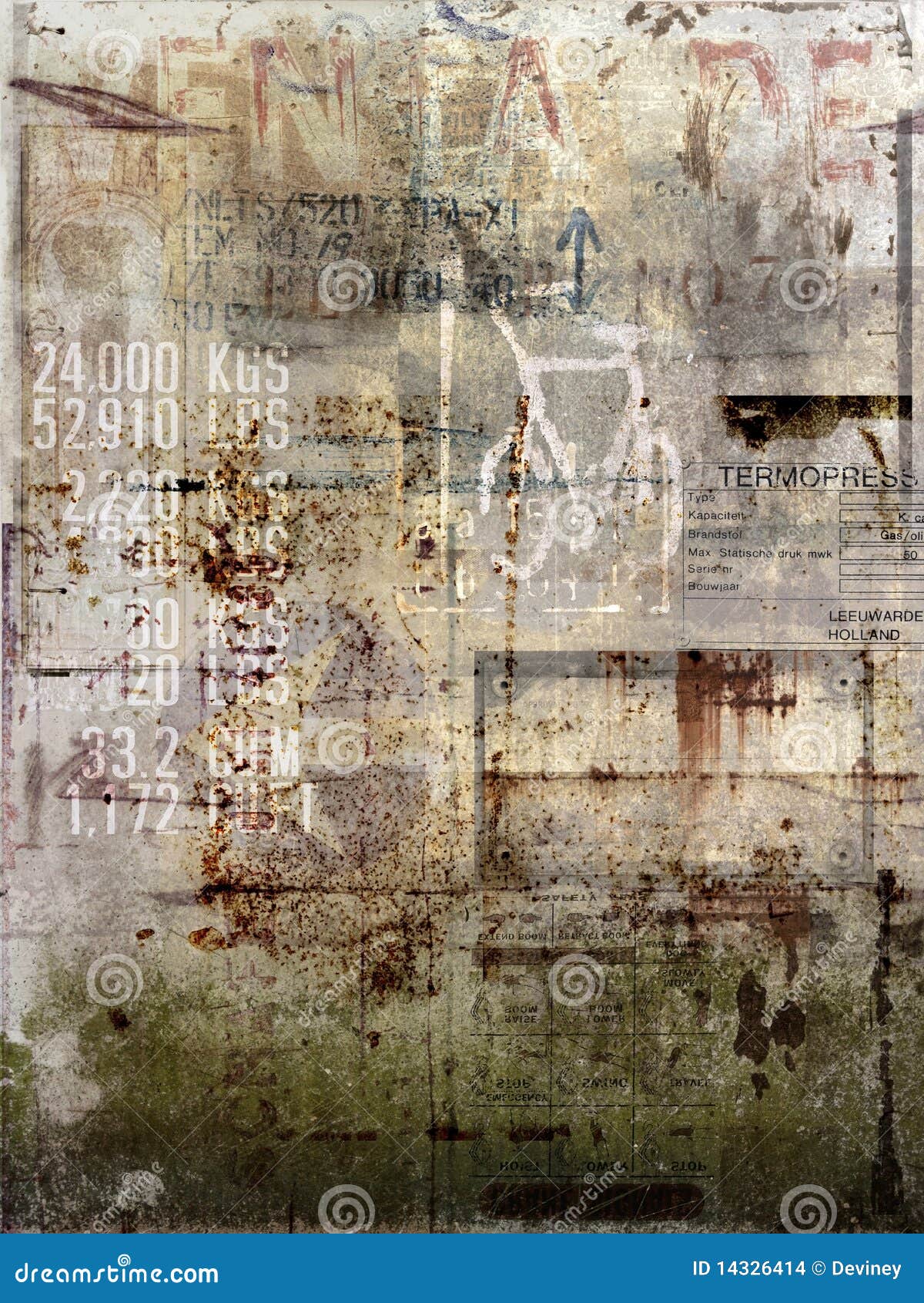 Faded antique poster stock photo. Image of grungy, sign - 14326414