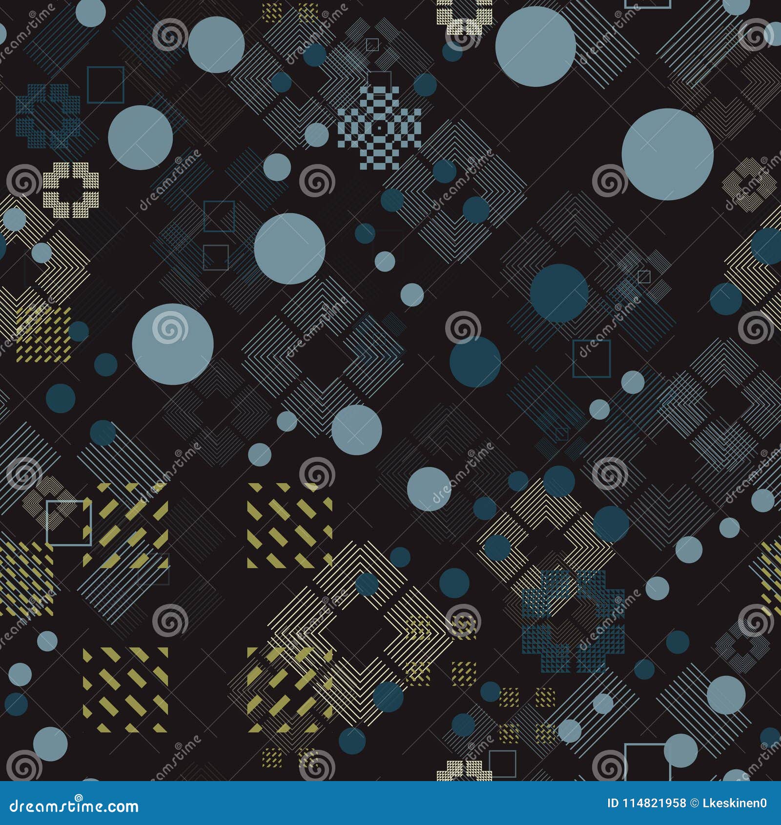 Faded Geometric Seamless Pattern Stock Vector - Illustration of design ...