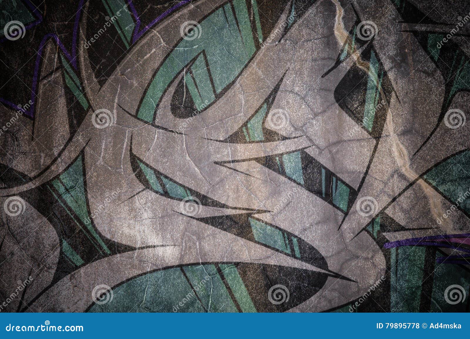 Faded Grafiti on Cracked Cement Wall Stock Photo - Image of dirty ...