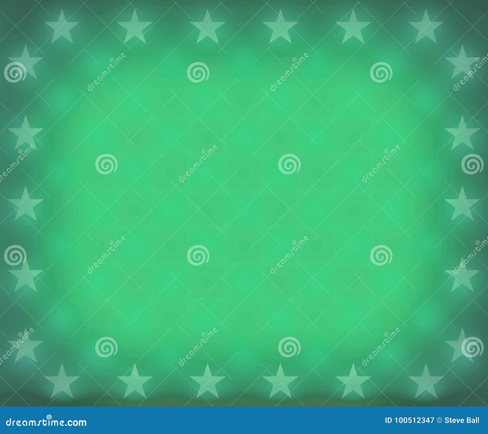 Faded Green Stars Border Royalty-Free Stock Photography | CartoonDealer ...