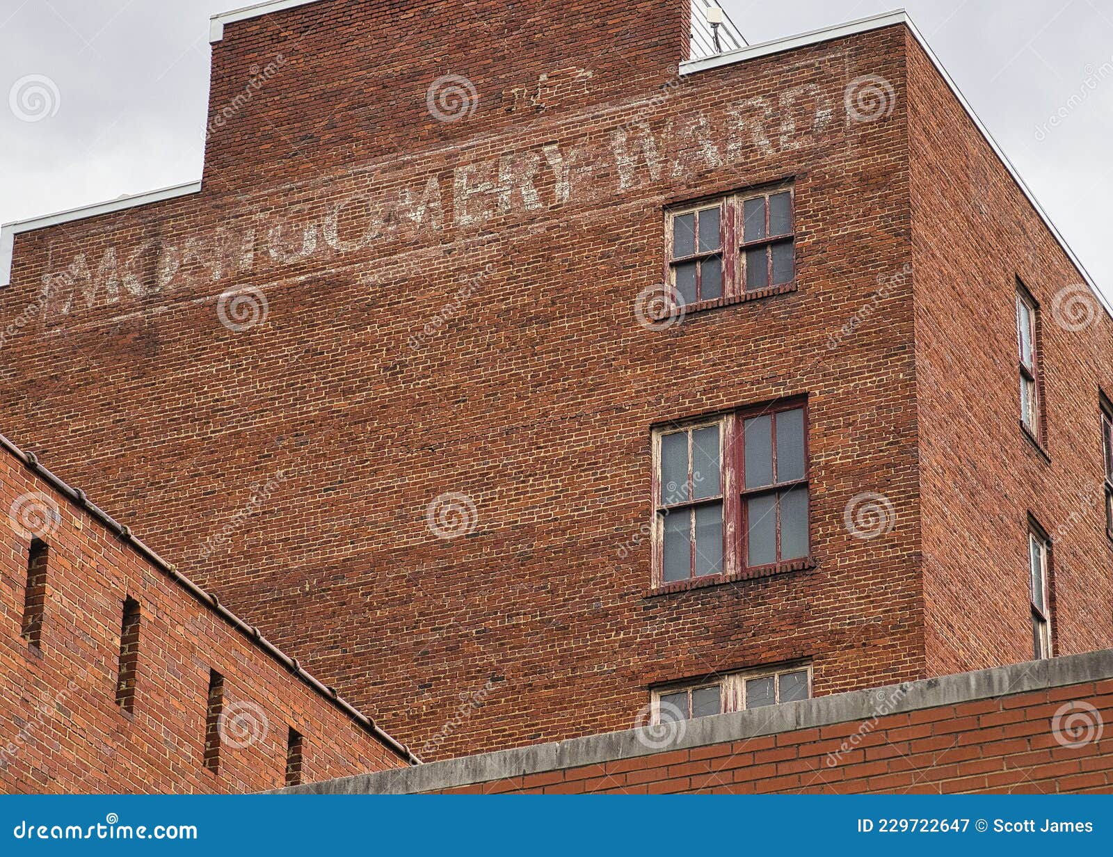 A Montgomery Ward Sign on a Brick Building Editorial Photography ...