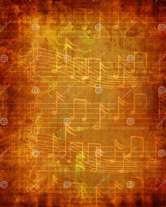 Faded music sheet stock illustration. Illustration of paper - 4547457