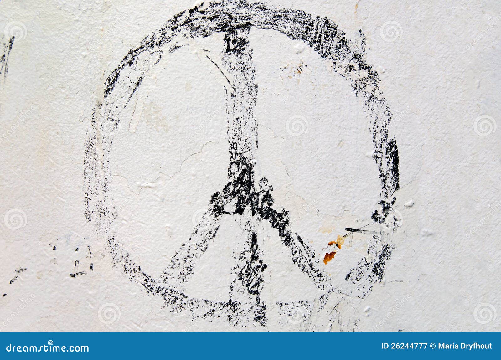 Faded peace sign stock image. Image of white, graffiti - 26244777
