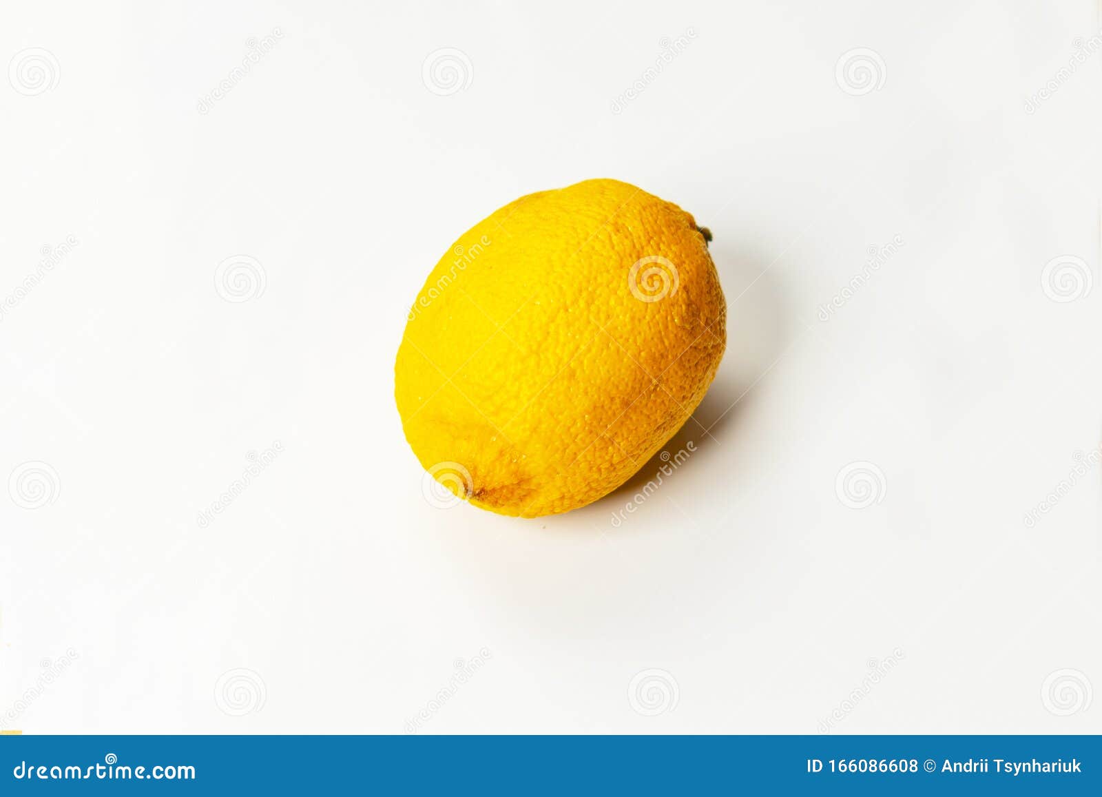 Faded Stale Lemon on a White Background Close Up Stock Photo - Image of ...