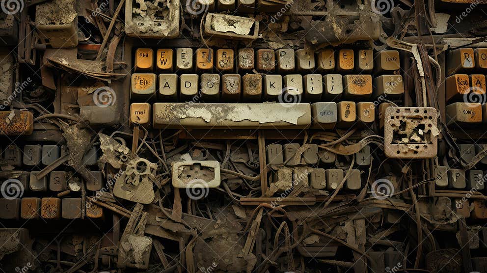 Faded technology textures stock photo. Image of time - 318025342