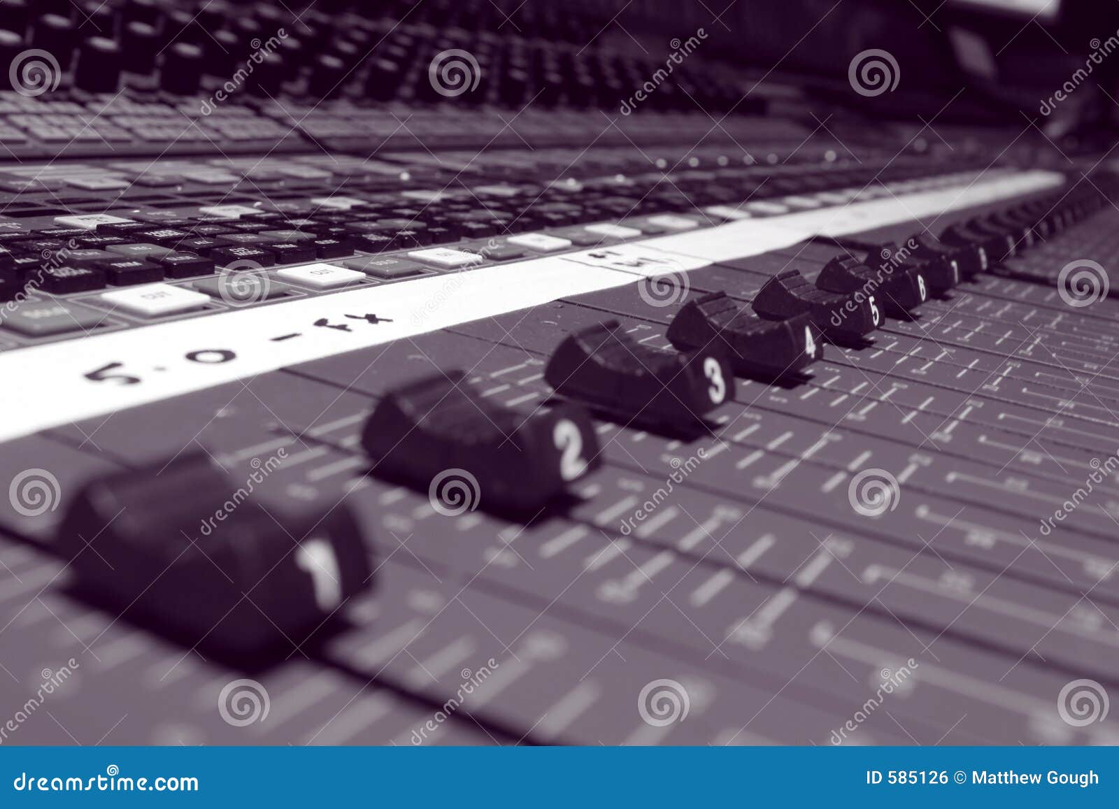 Faders 02 stock photo. Image of engineer, meter, music - 585126