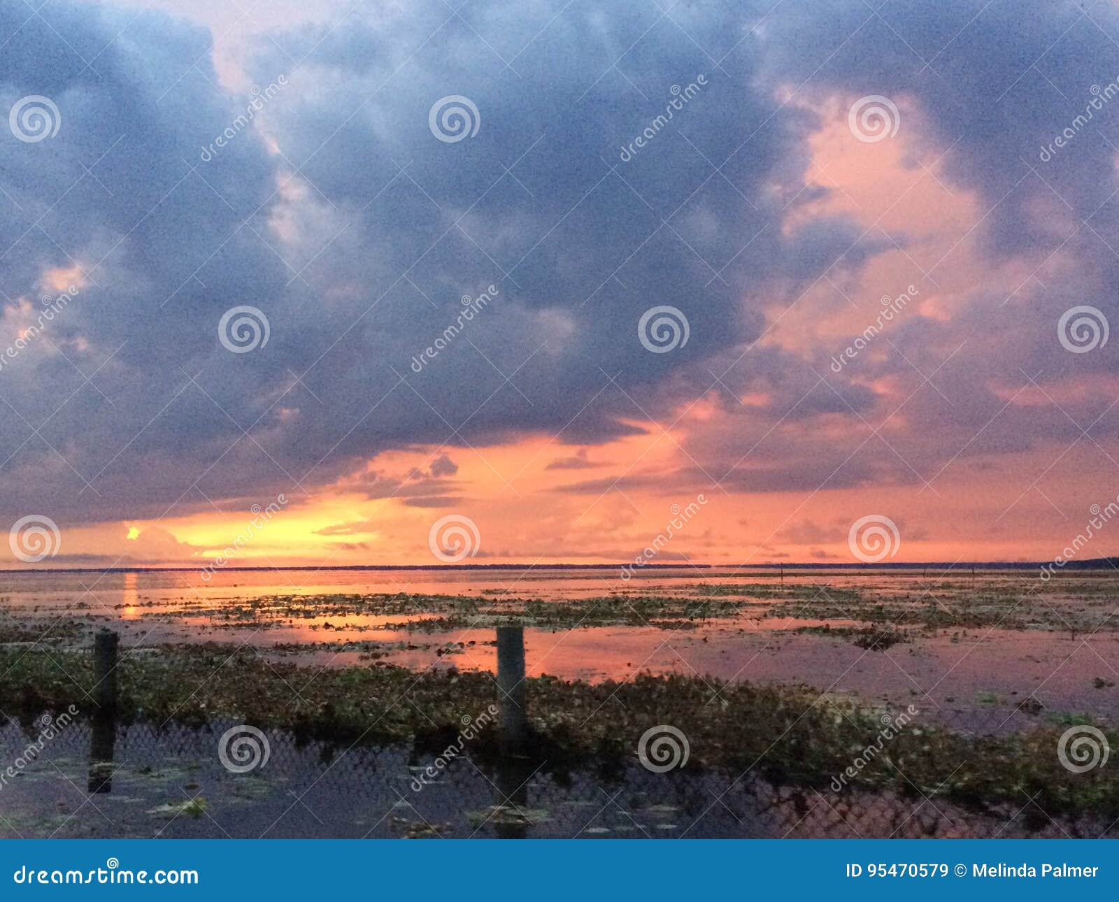 Fading Away stock image. Image of fades, sunset, lake - 95470579