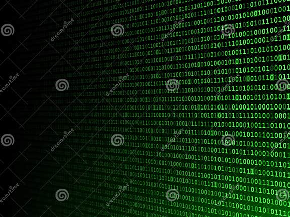 Fading Binary Background stock illustration. Illustration of number ...