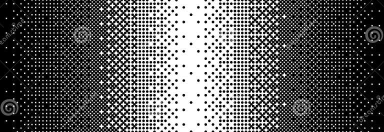 Fading Bitmap Gradient Texture. Black and White Dither Pattern ...