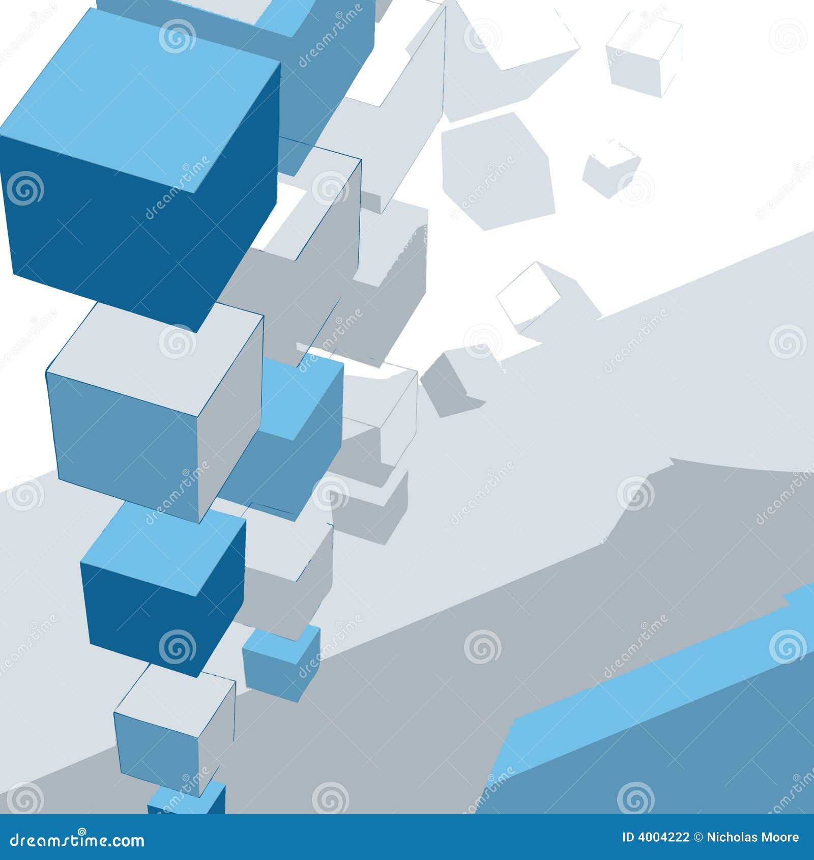 Fading boxes stock vector. Illustration of shaded, abstract - 4004222