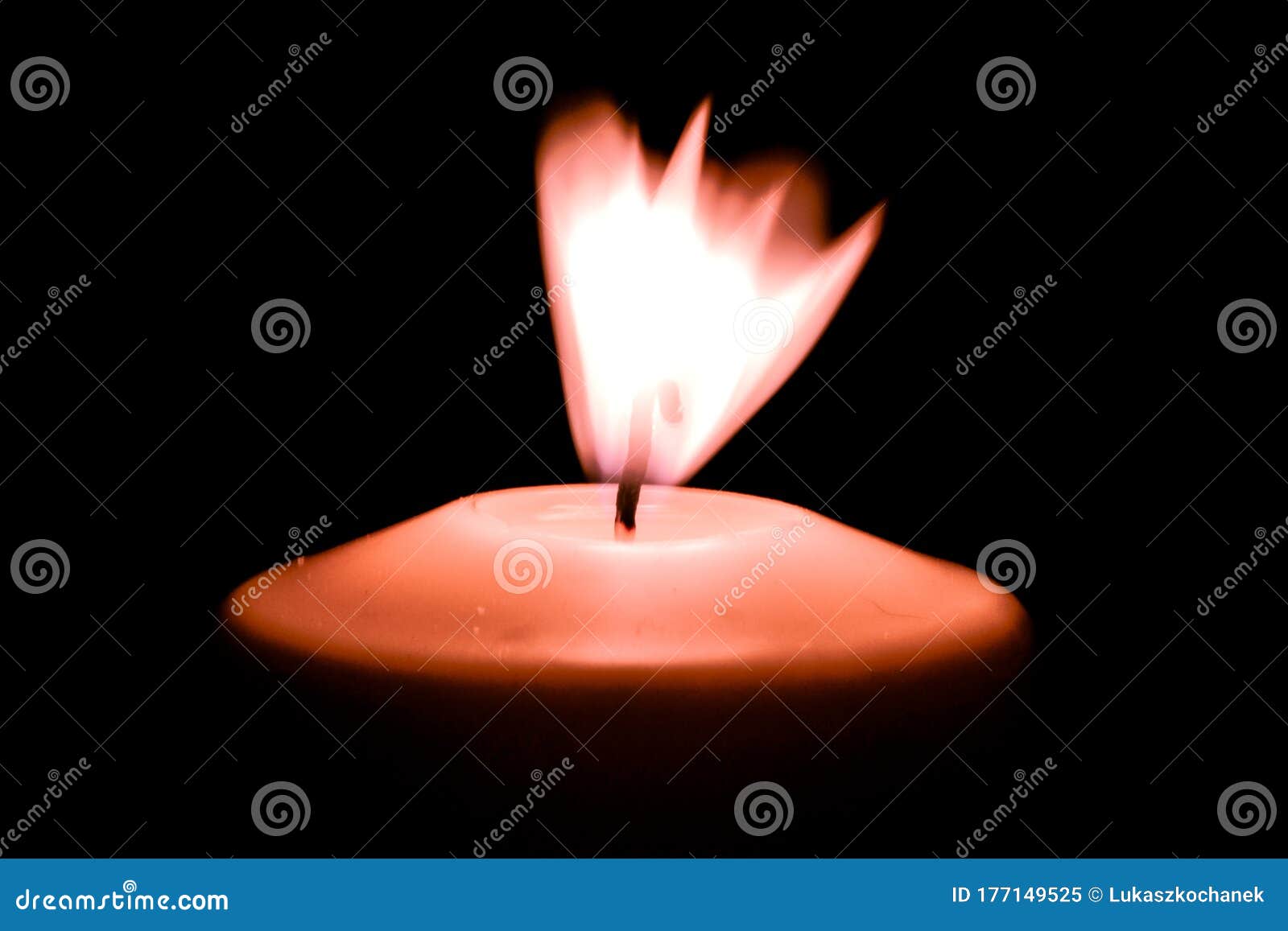 Fading Candle Flame As a Symbol of Victims of Coronavirus Stock Image ...