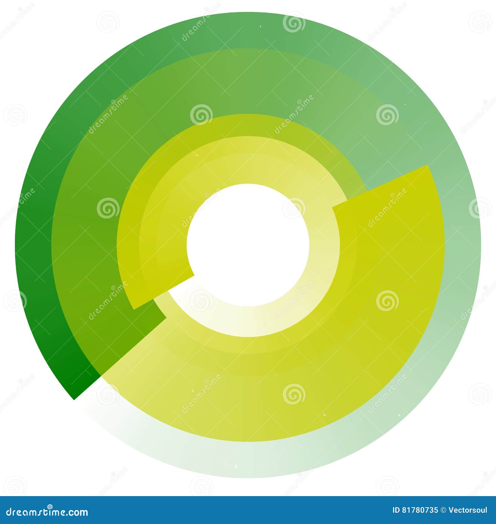 Circular Fading Out Random Scaled Square Rectangle Shapes On White ...