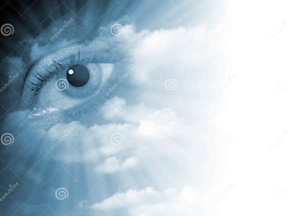 Fading eye abstract stock illustration. Illustration of white - 11384010