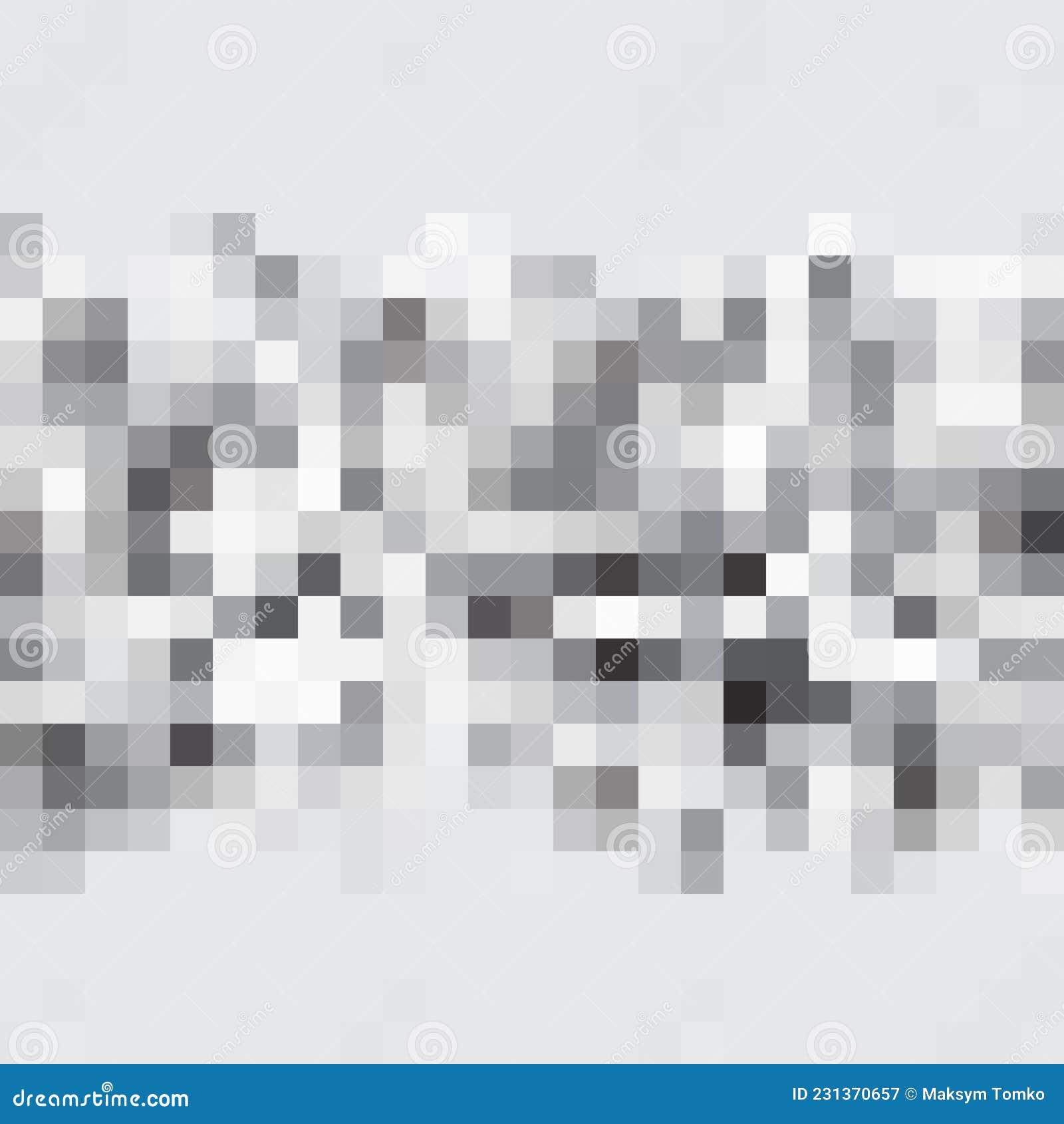 Fading Greyscale Border Pixel Pattern. Black and White Pixel Background ...