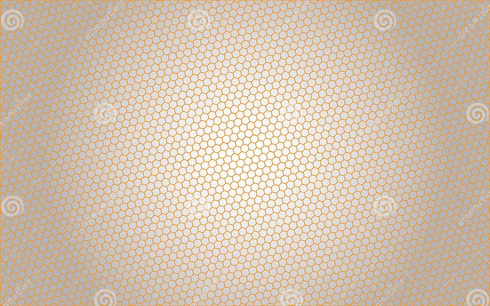 Fading Hexagon Pattern, Seamless Background, Vector Illustration Stock ...
