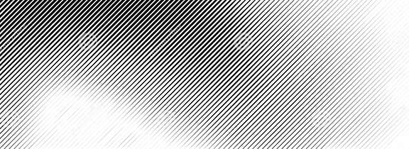 Fading Line Halftone Gradient Texture. Black Diagonal Stripe Gradation ...