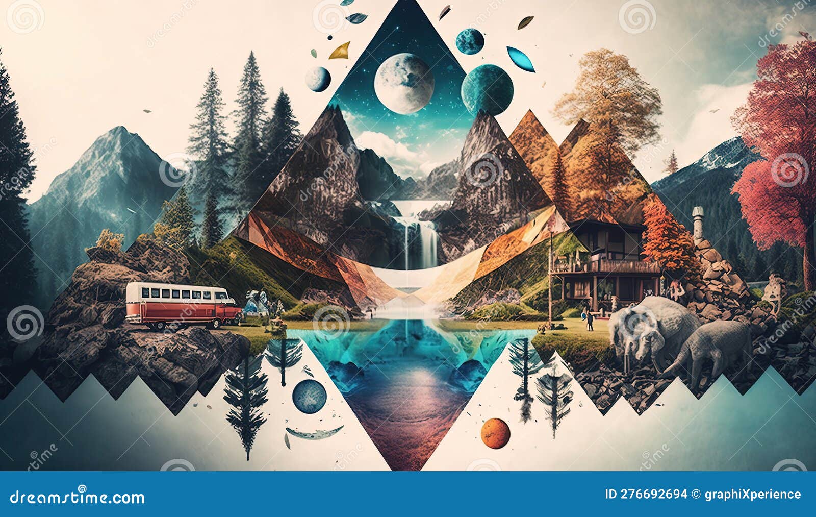 Fading Memories Collage stock illustration. Illustration of digital ...