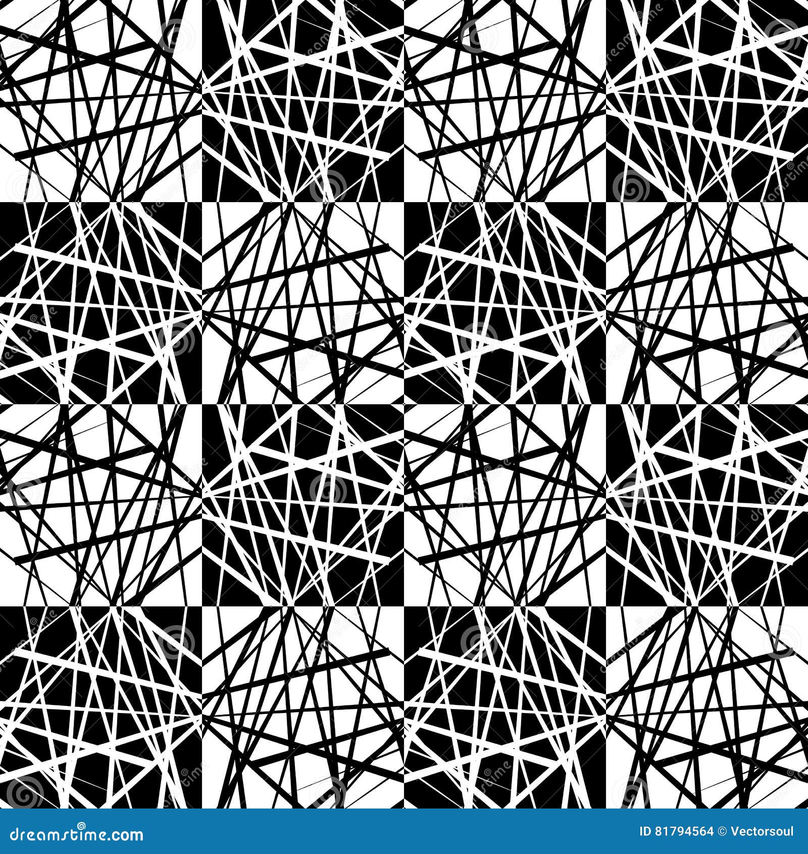 Fading Mosaic Of Squares Vanishing Pattern In Perspective Stock Vector