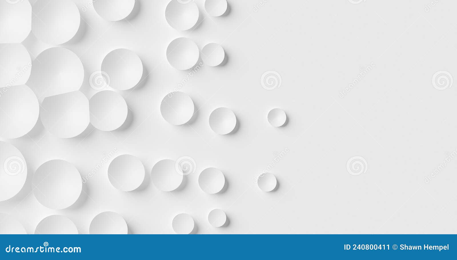 Fading Out Random Moved White Circle Shaped Bowls Background Wallpaper ...
