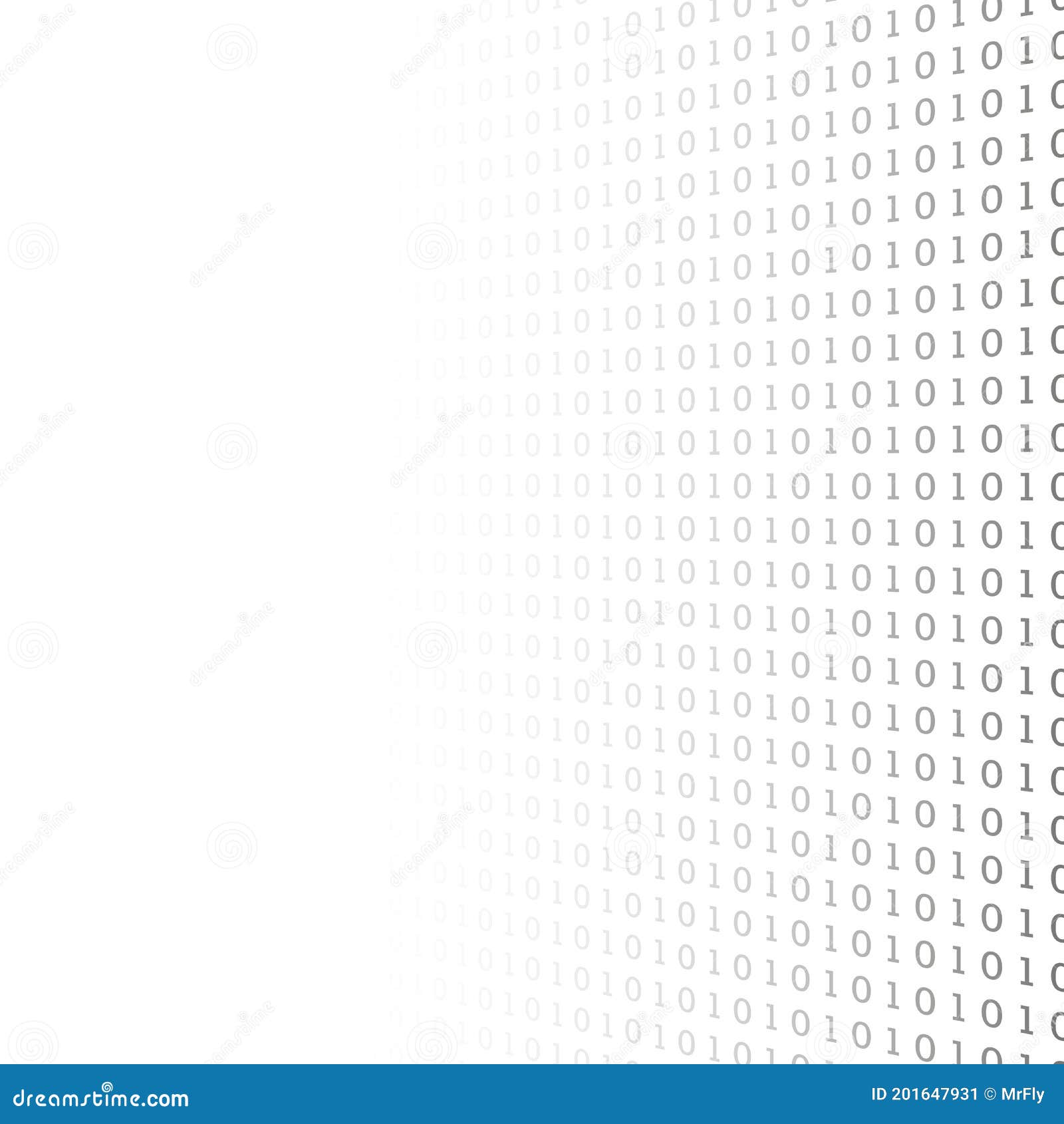 Fading into White 1010 Numbers, Vector Illustration Stock Vector ...