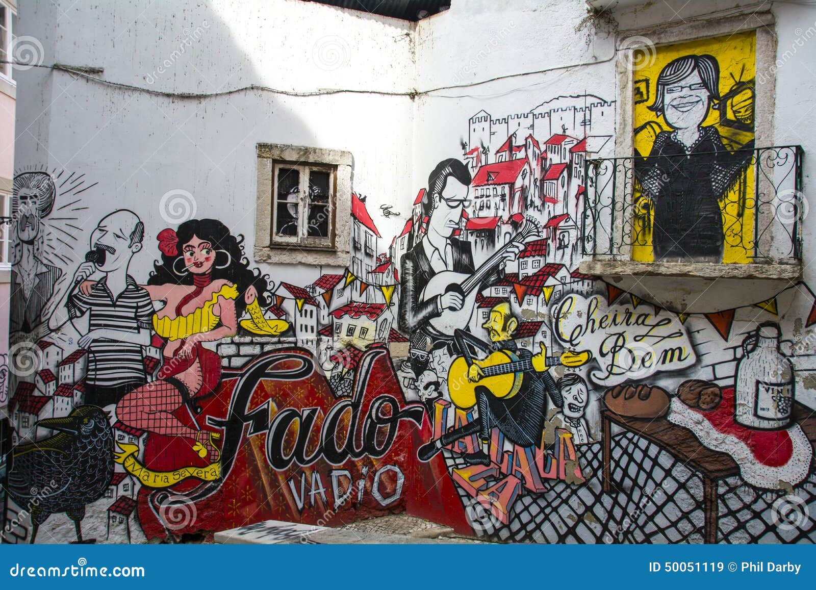 Fado Graffitti editorial stock image. Image of city, building - 50051119