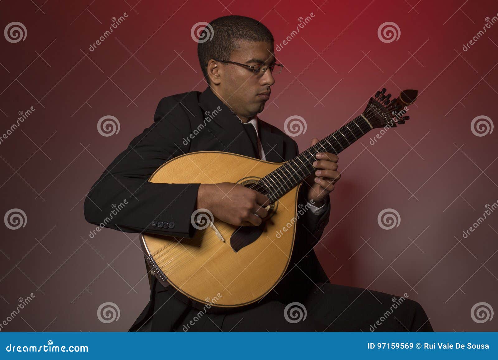 Fado musician stock image. Image of colors, performer - 97159569