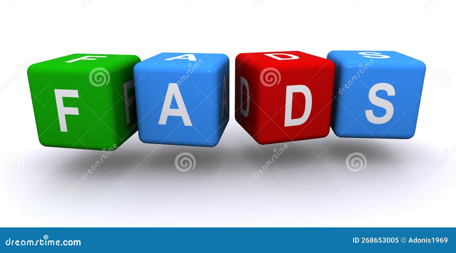 Fads word block on white stock illustration. Illustration of popular ...
