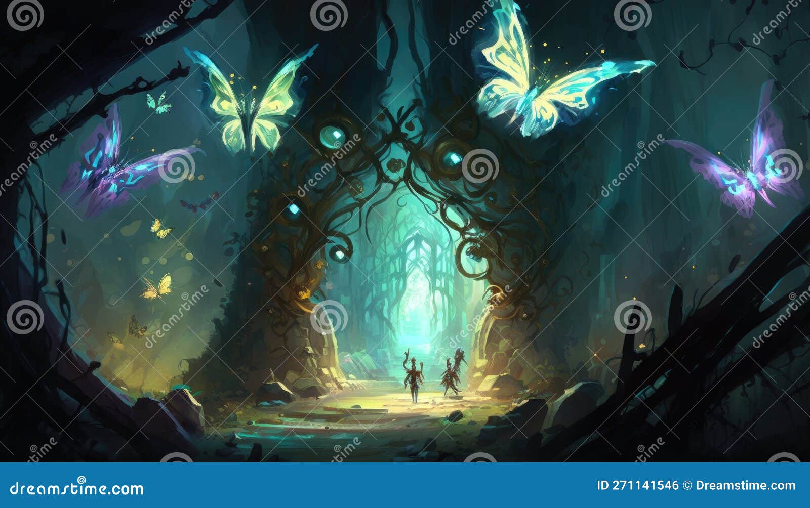 The Fae S Gateway To Enchantment. Generative AI Stock Photo - Image of ...