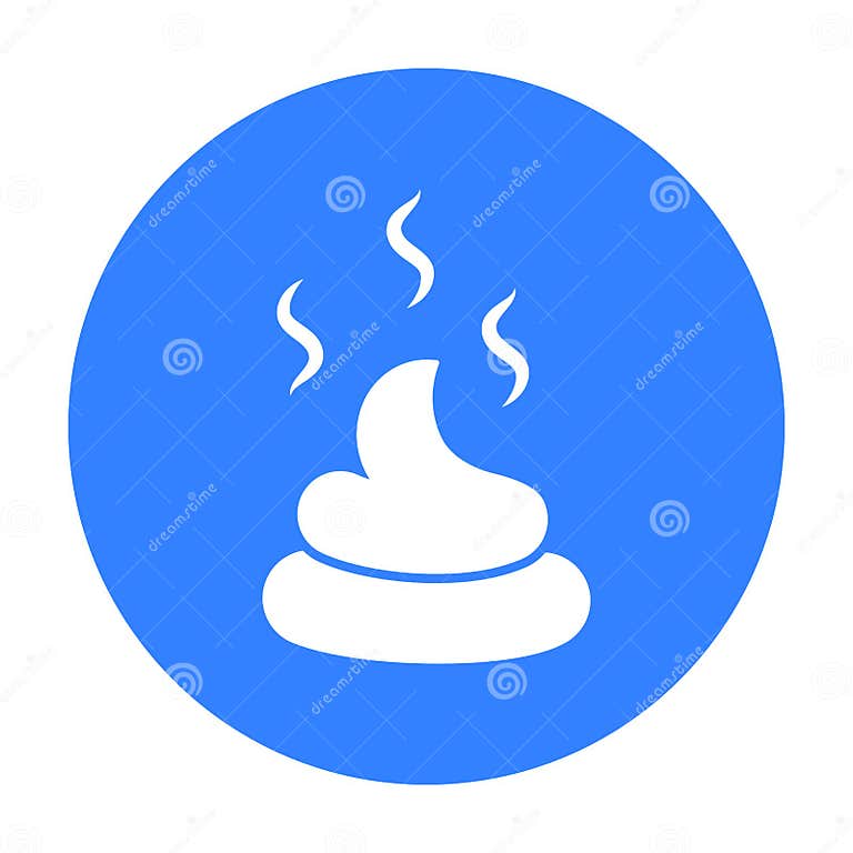 Faeces Vector Icon in Black Style for Web Stock Vector - Illustration ...