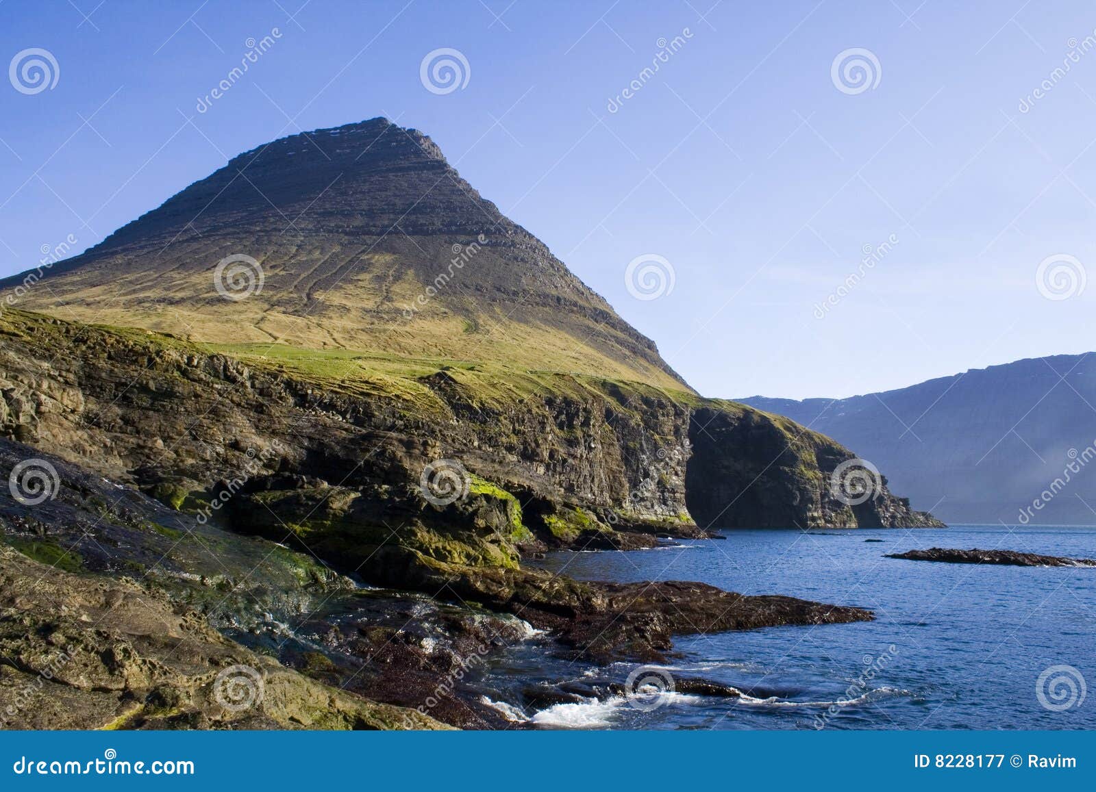 The Faeroe Islands stock image. Image of land, boat, nature - 8228177