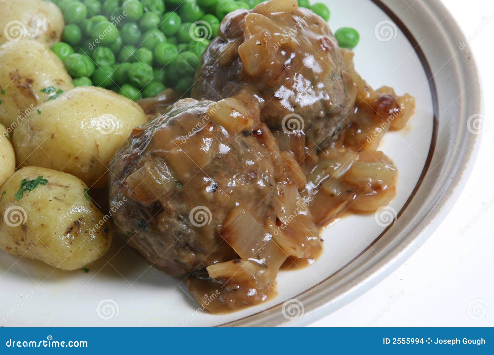 Faggots and Peas stock photo. Image of dinner, gravy, meatballs - 2555994