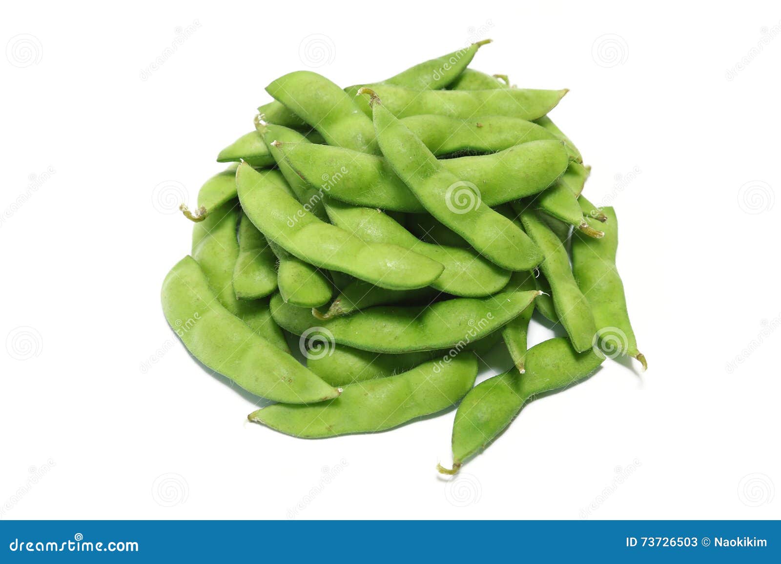 Fagiolo Verde Giapponese Della Soia Isolato Immagine Stock - Immagine ...