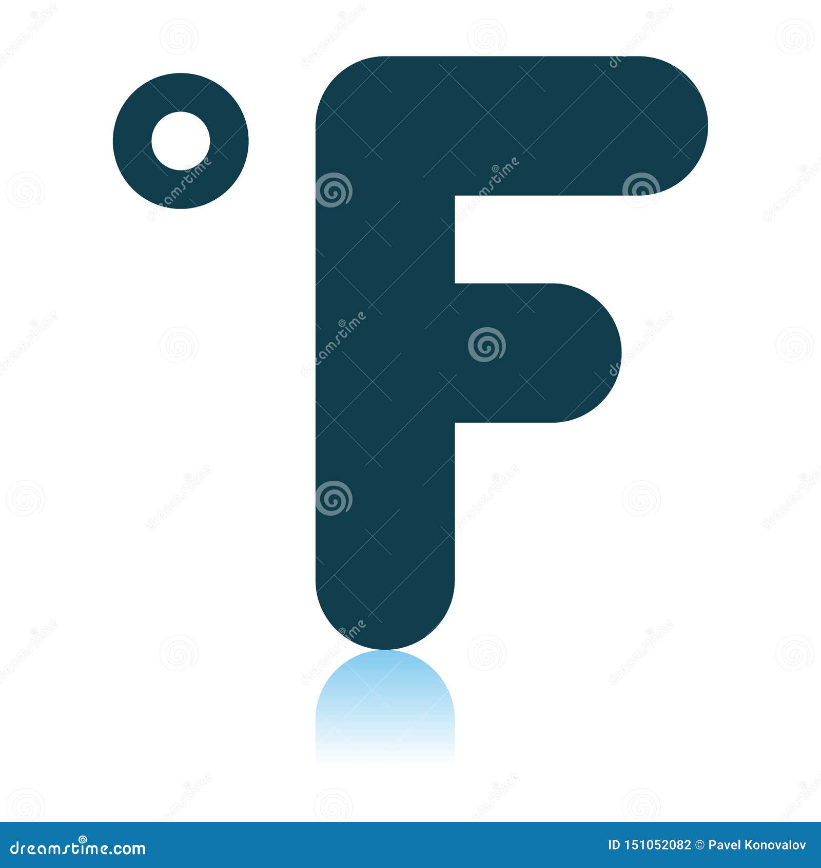 Fahrenheit Degree Icon stock vector. Illustration of meteorology ...