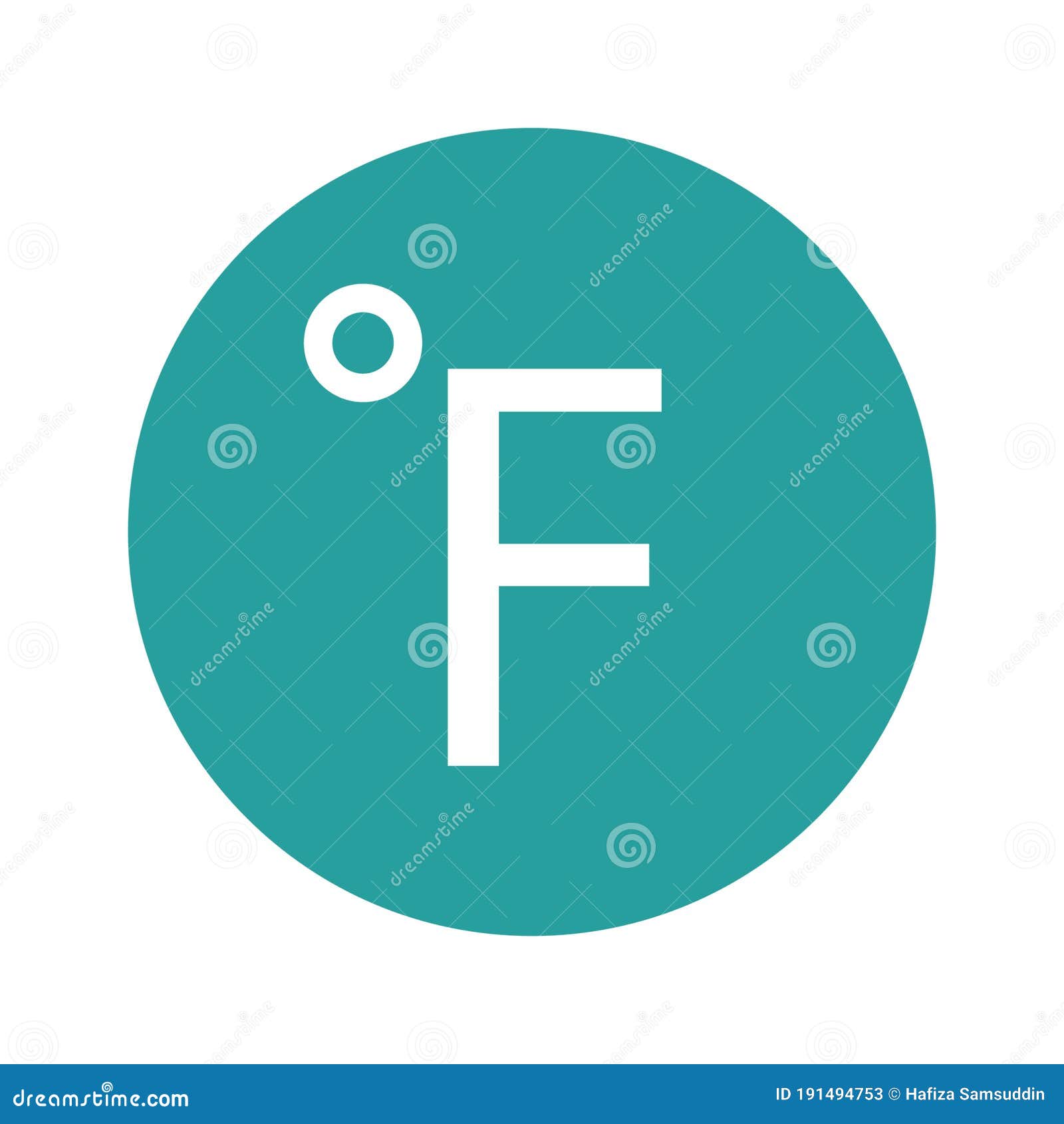 Fahrenheit Icon. Vector Illustration Decorative Design Stock Vector ...