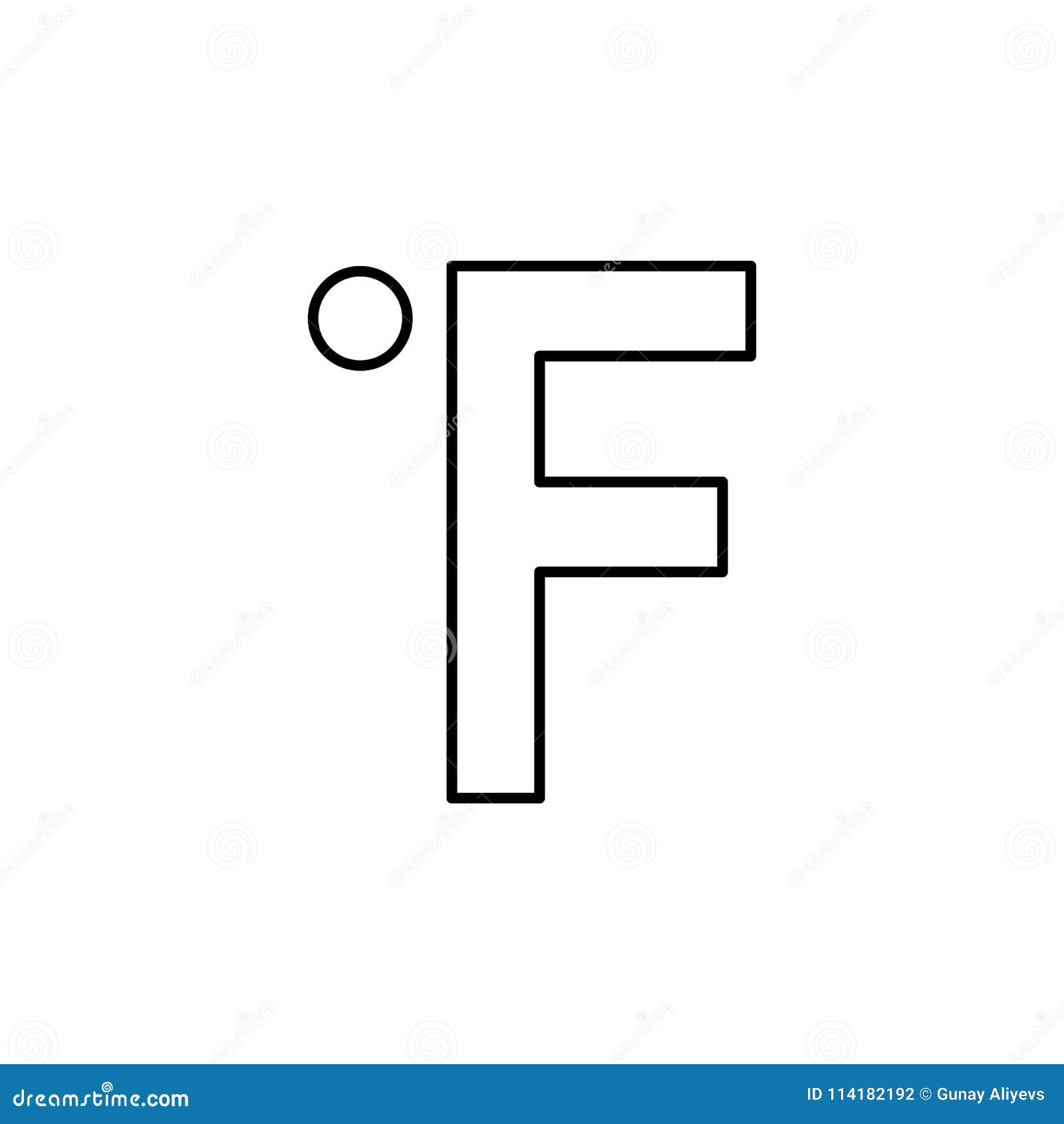 Fahrenheit Sign Icon. Element of Simple Icon for Websites, Web Design ...
