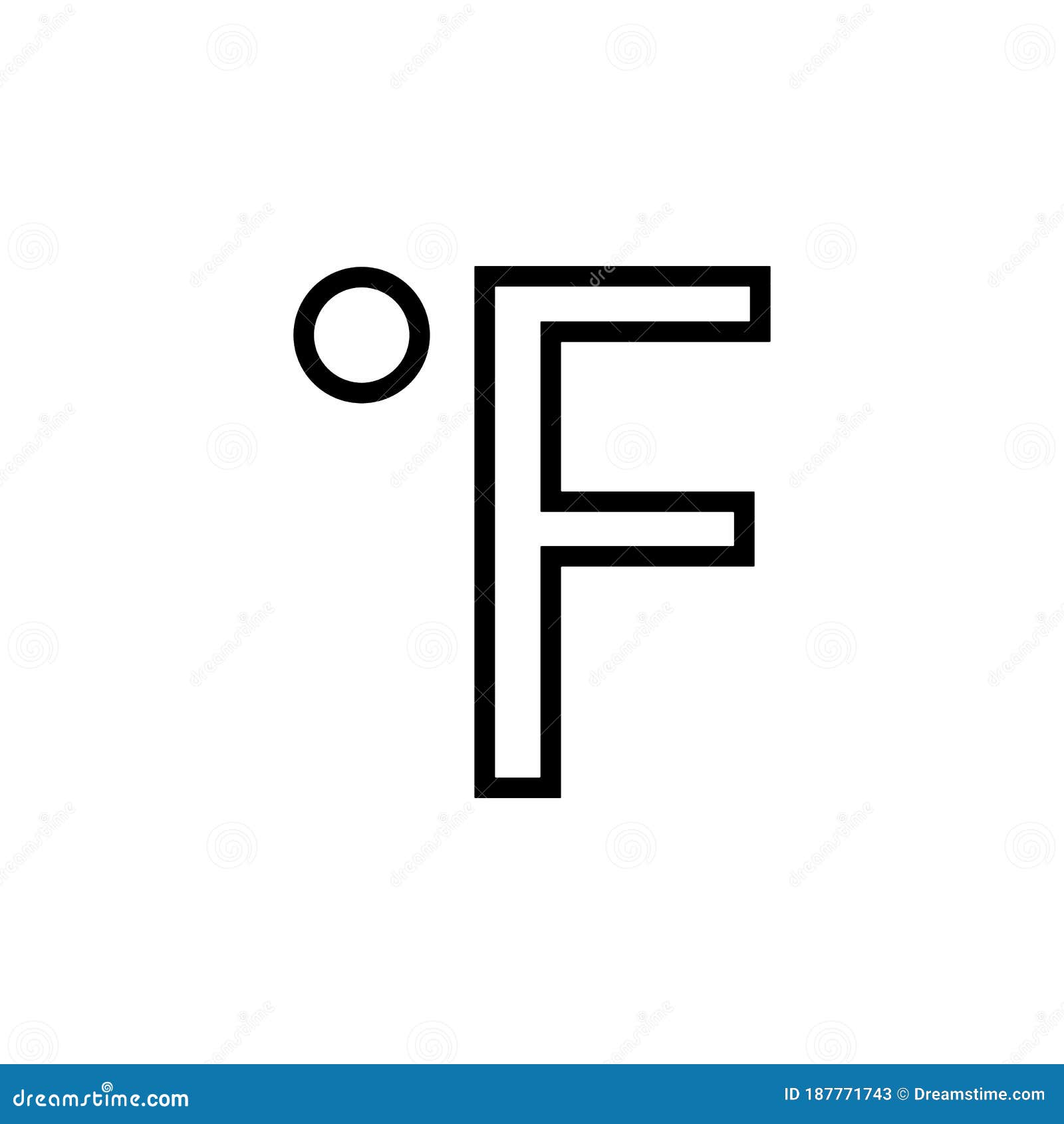 Fahrenheit Sign Icon. Element of Weather Sign for Mobile Concept and ...
